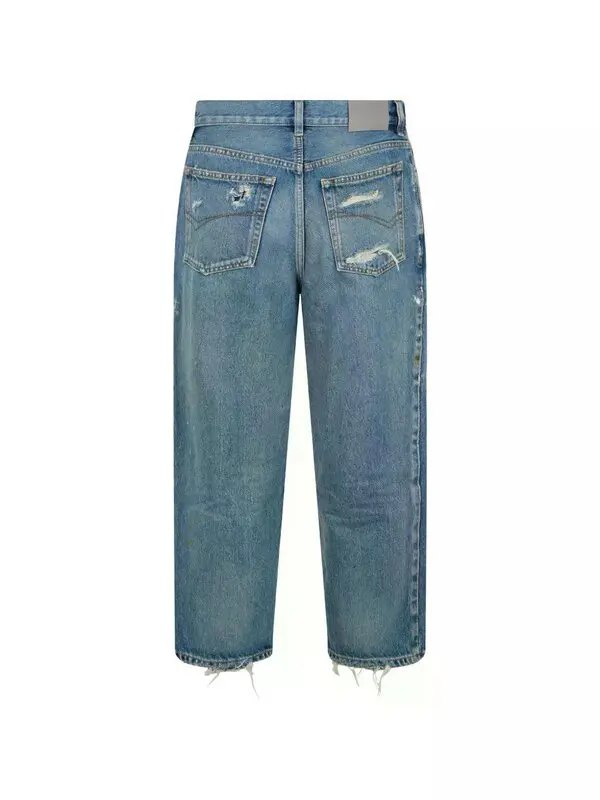 Balenciaga Paint-splatter Distressed Jeans