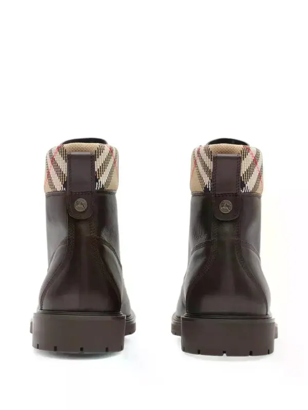 Burberry Leather Durham Boots