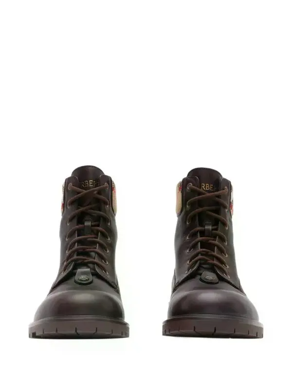 Burberry Leather Durham Boots