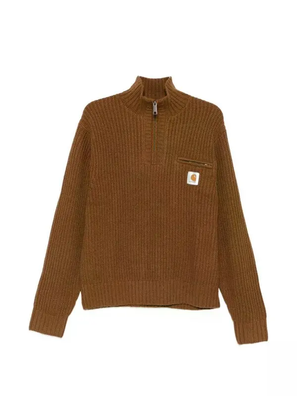 Carhartt Work In Progress Ribbed Quarter-zip Sweater