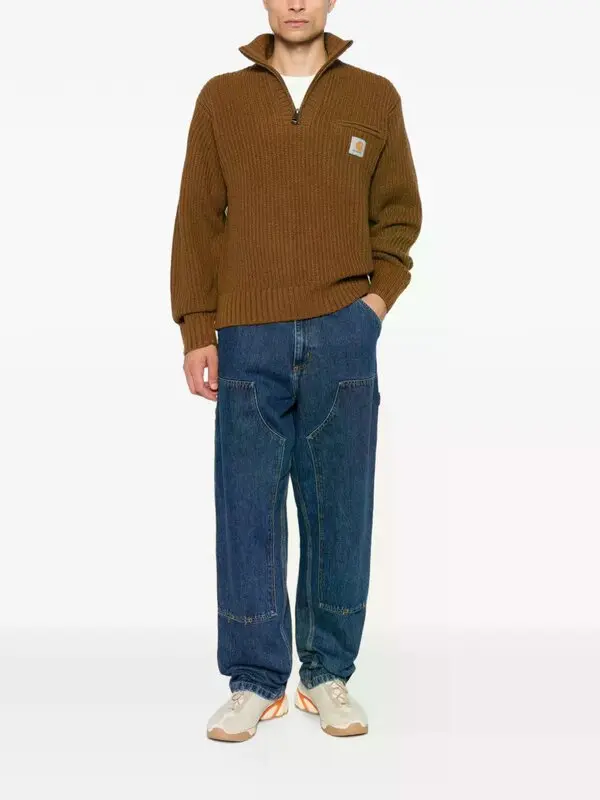 Carhartt Work In Progress Ribbed Quarter-zip Sweater