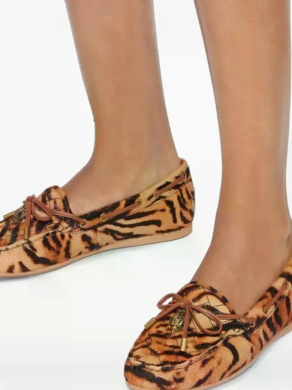 Kurt Geiger Tiger-print Quilted Loafers