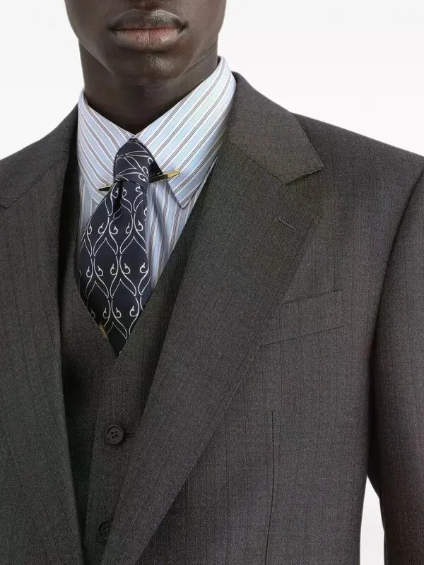 Dolce & Gabbana Pinstripe-pattern Notched-lapel Blazer
