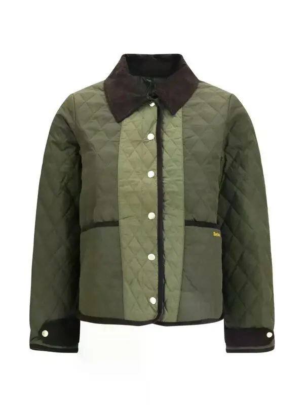 Barbour Ainsdale Logo-embroidery Puffer Jacket - Green