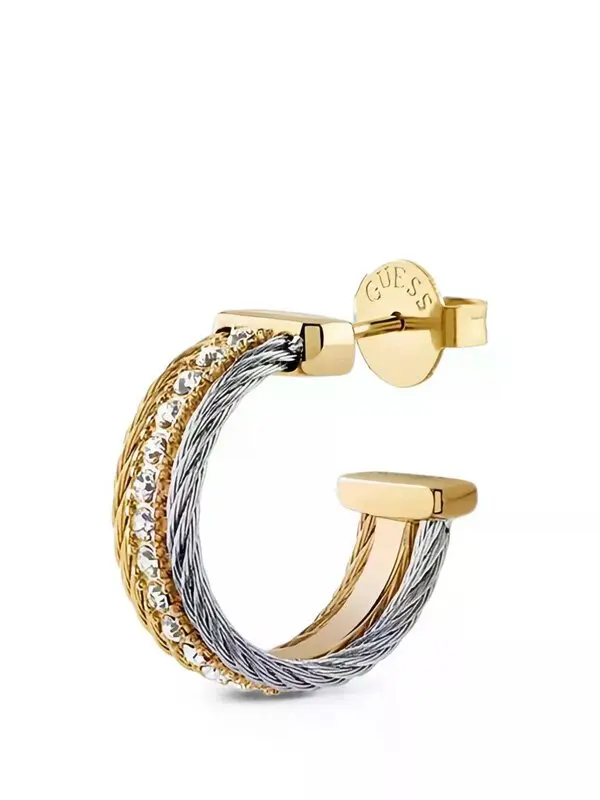 Guess Kalybe Crystal-embellished Hoop Earrings