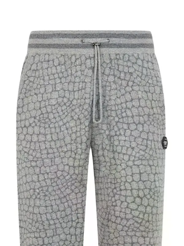 Philipp Plein Wool Cashmere Joggers Cocco