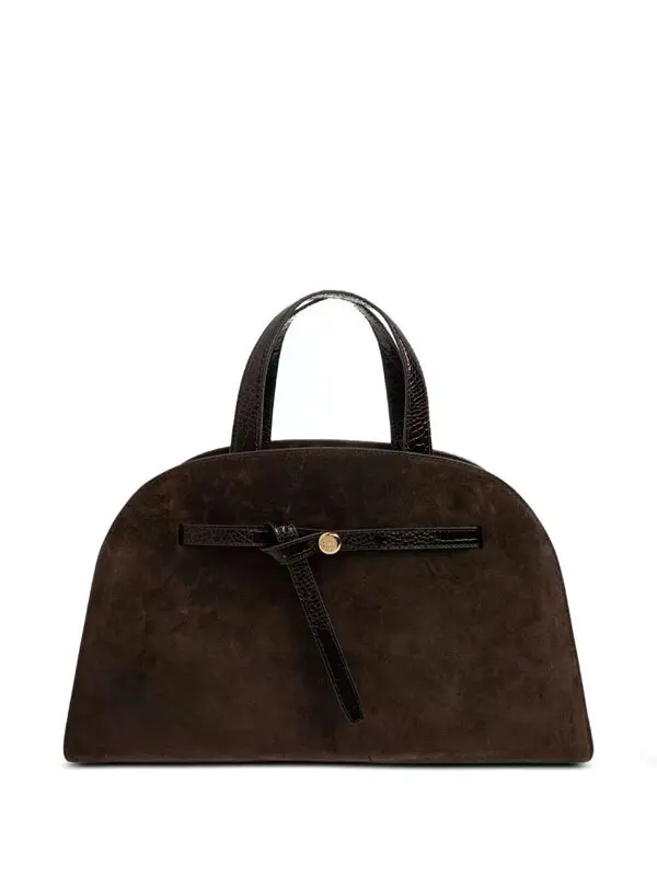 Tory Burch Romy Suede Bauletto Bag - Brown