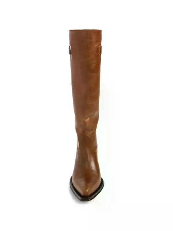 Chloé Azelan Embroidered Leather Boots