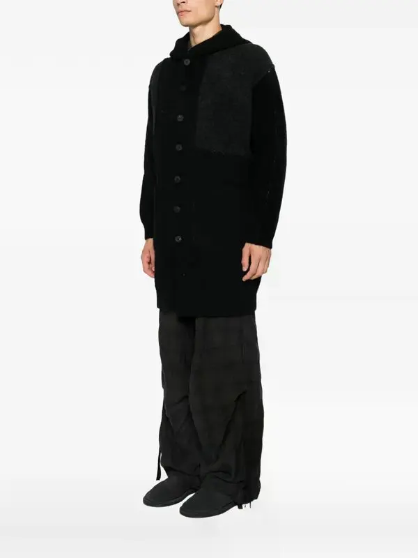 Isabel Benenato Hooded Long Cardigan