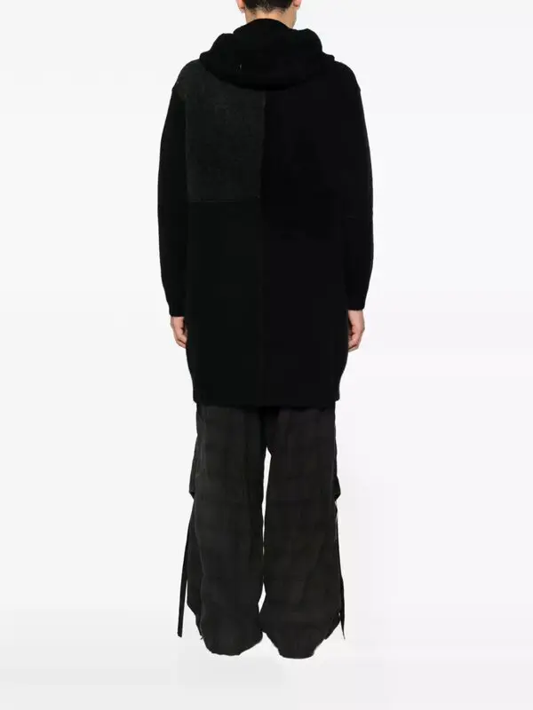 Isabel Benenato Hooded Long Cardigan