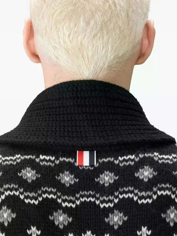 Thom Browne Icelandic Fair Isle Cashmere Cardigan