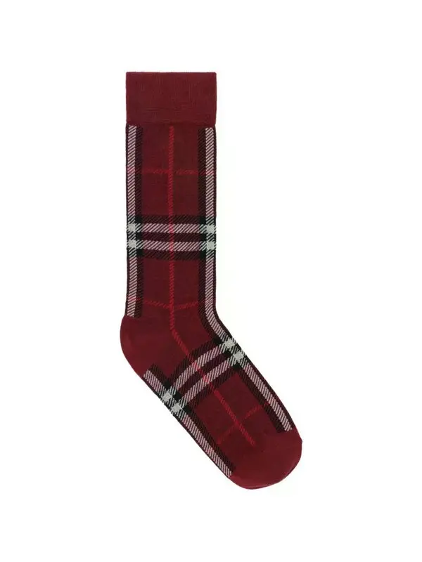 Burberry Check Cotton Nylon Blend Socks