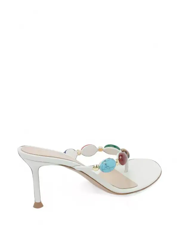 GIANVITO ROSSI Shanti Embellished Leather Sandals