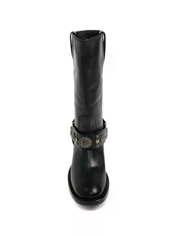 Chloé Dakota Leather Biker Boots