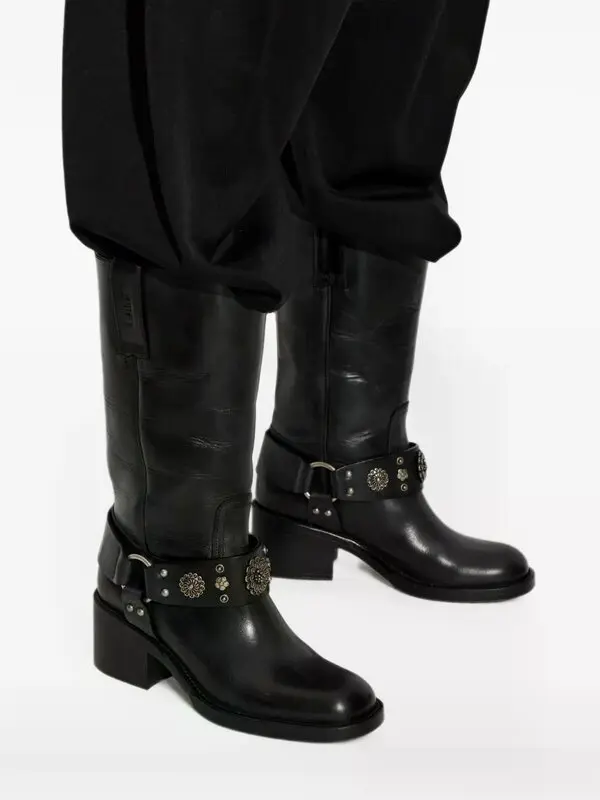 Chloé Dakota Leather Biker Boots