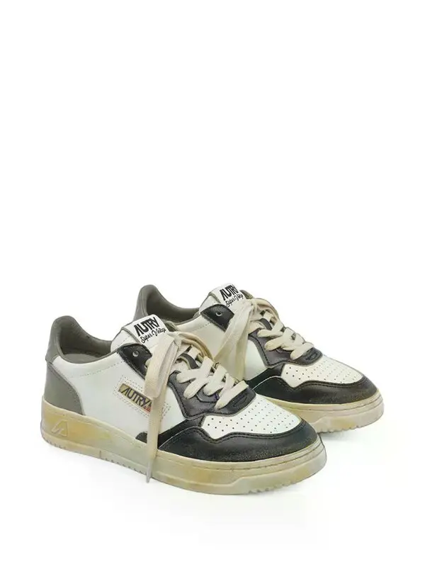 AUTRY Super Vintage Leather Low-top Sneakers - White