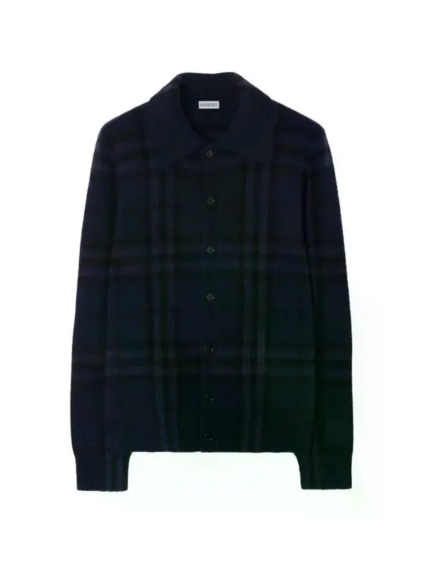 Burberry Check Cashmere Cardigan