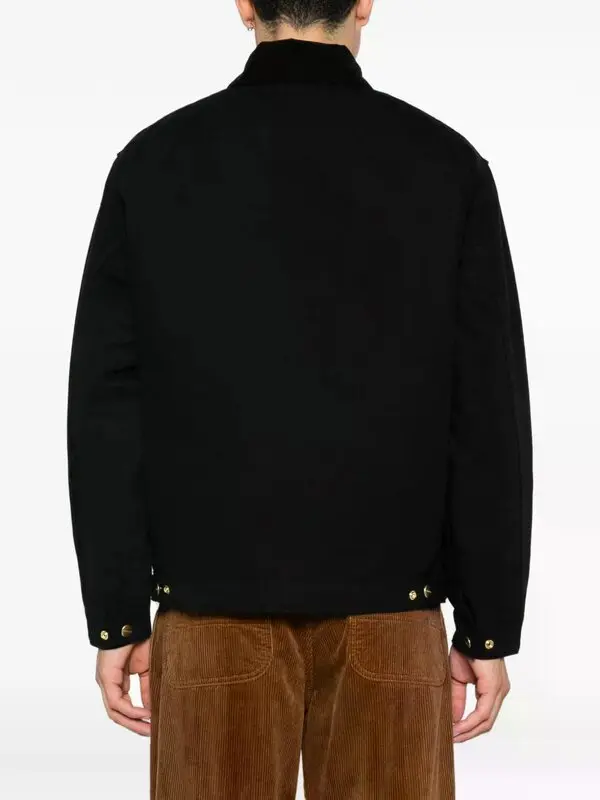 Carhartt Work In Progress Og Detroit Logo-patch Zip-up Shirt Jacket