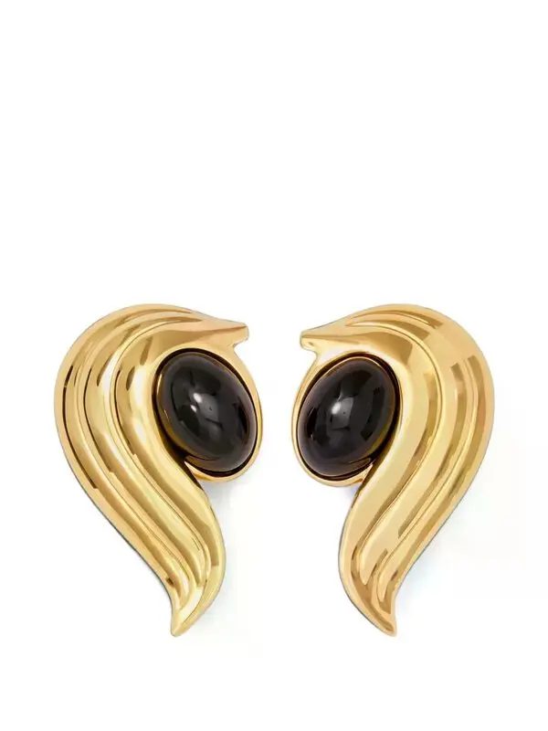 FERRAGAMO Earrings With Gems - Gold