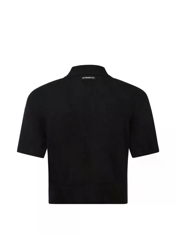 Pinko Button-up Polo-collar Sweater