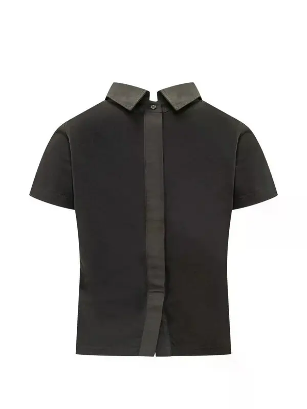 Givenchy High-collar Back-button T-shirt - Black