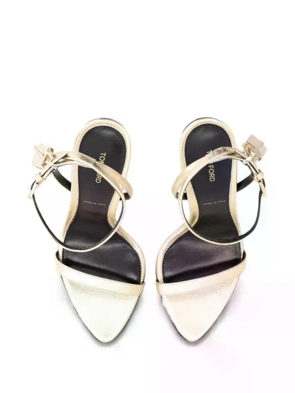 TOM FORD Padlock Pointed-toe Sandals
