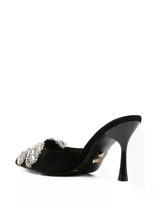 TWENTY FOURHAITCH Crystal-embellished Pointed-toe Pumps