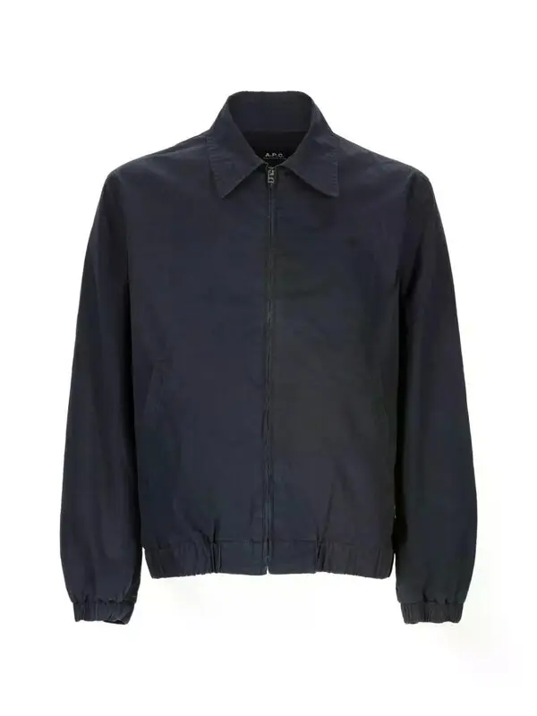 A.p.c. Logo-embroidered Zip-up Jacket