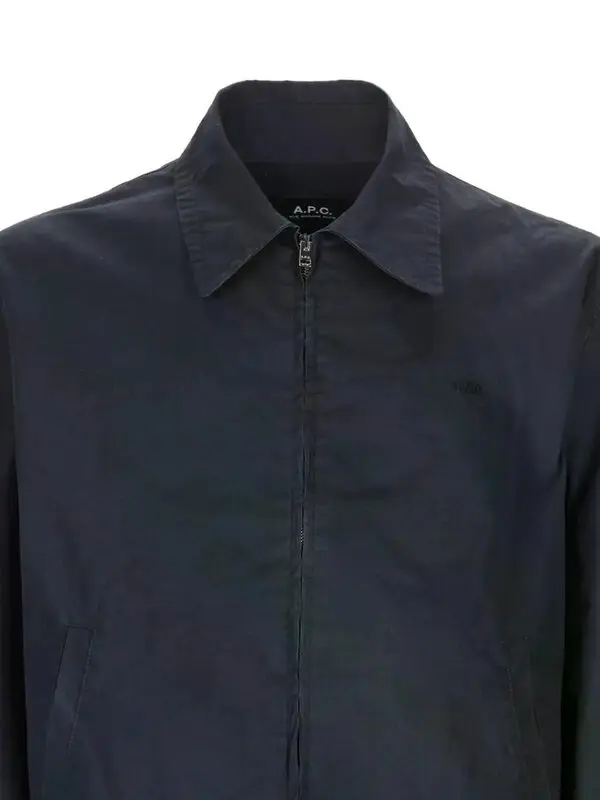 A.p.c. Logo-embroidered Zip-up Jacket