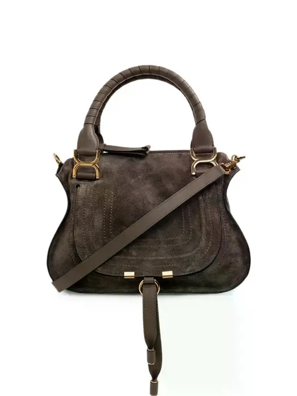 Chloé Small Marcie Suede Tote Bag - Brown