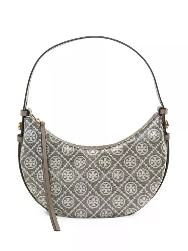 Tory Burch Romy T Monogram Shoulder Bag - Grey