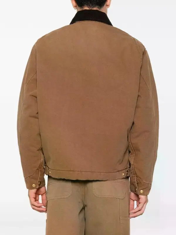 Carhartt Work In Progress Og Detroit Corduroy-collar Shirt Jacket - Brown