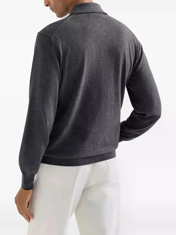 Brunello Cucinelli Cotton Lightweight Knit Polo Shirt