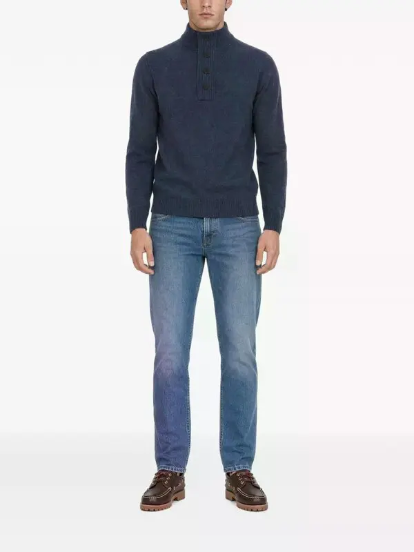 Barbour Button-up Elbow-patch Sweater