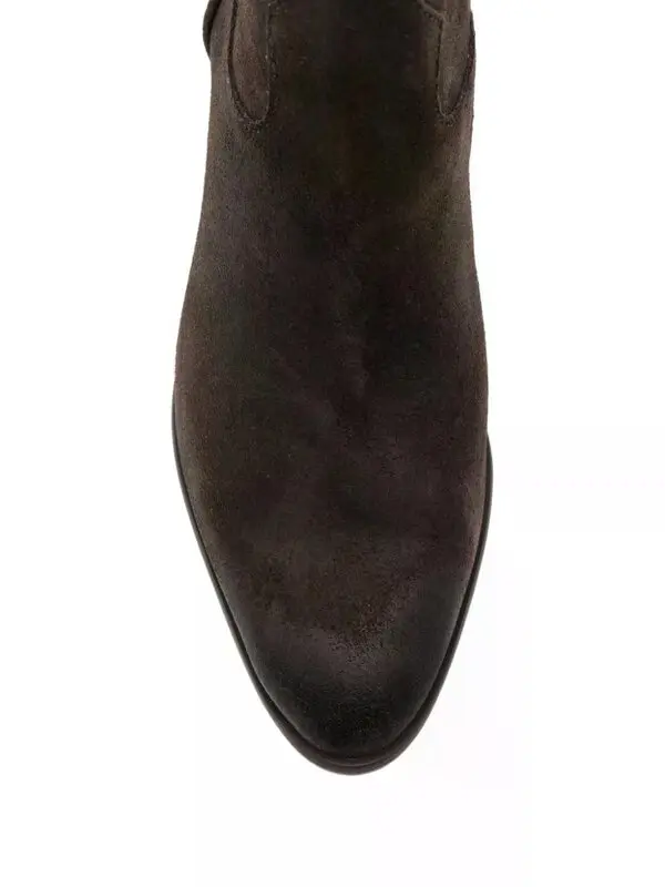 Ash Fame Leather Ankle Boots