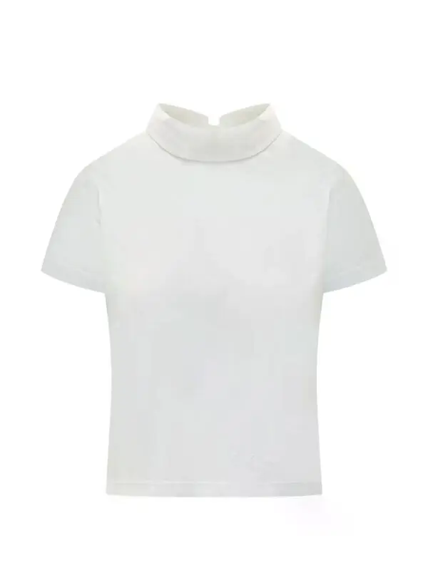 Givenchy High-neck Back-button T-shirt
