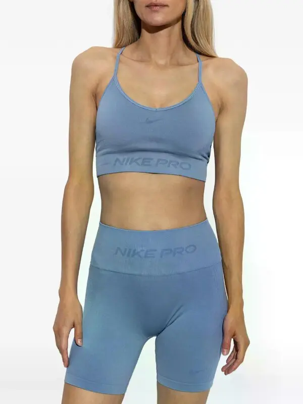 Nike Pro Seamless Logo-print Sports Bra