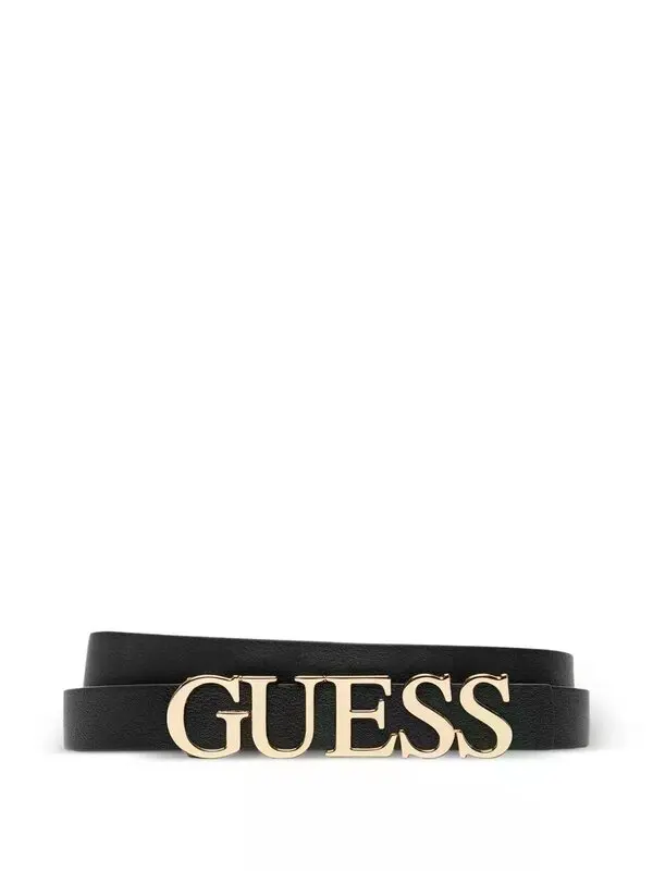 Guess Lefia Logo-plaque Belt - Black