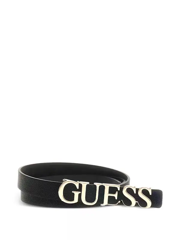 Guess Lefia Logo-plaque Belt - Black