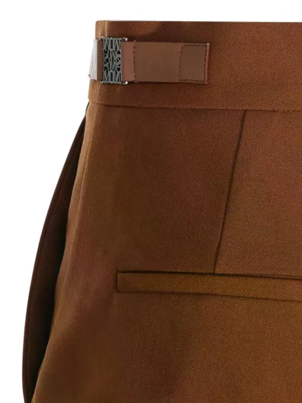 Max Mara Side-buckle Slim-fit Trousers