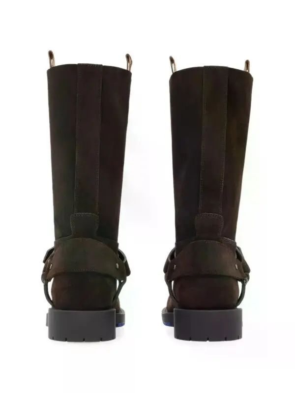 Burberry Leather Soft Saddle Low Boots