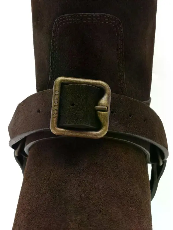 Burberry Leather Soft Saddle Low Boots