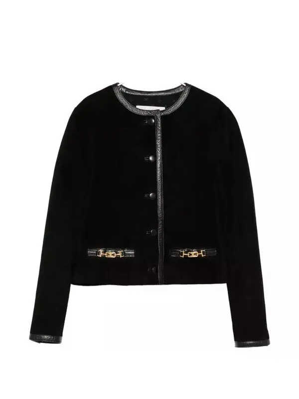 Celine Cropped Suede Jacket