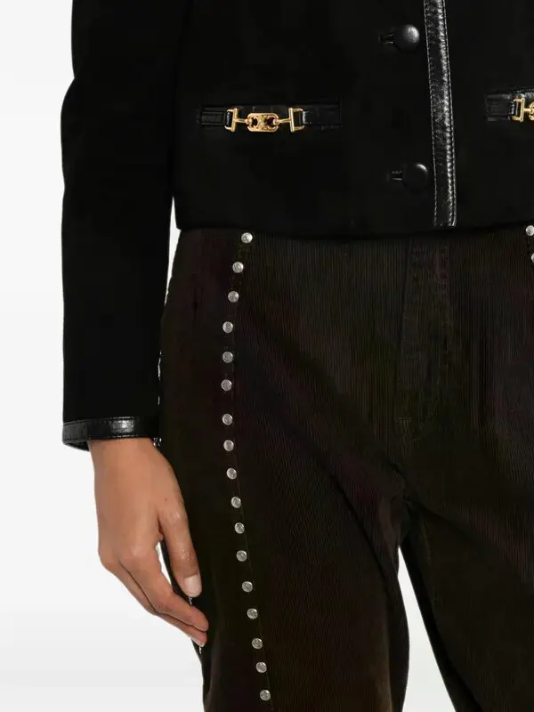 Celine Cropped Suede Jacket