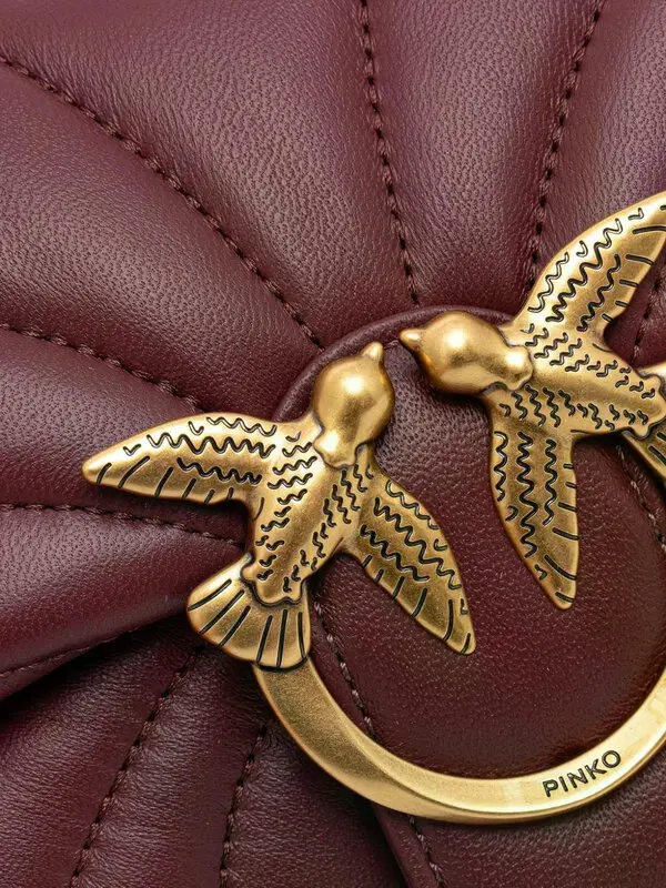 Pinko Mini Love Bag Puff Butterfly Nappa Leather Crossbody Bag