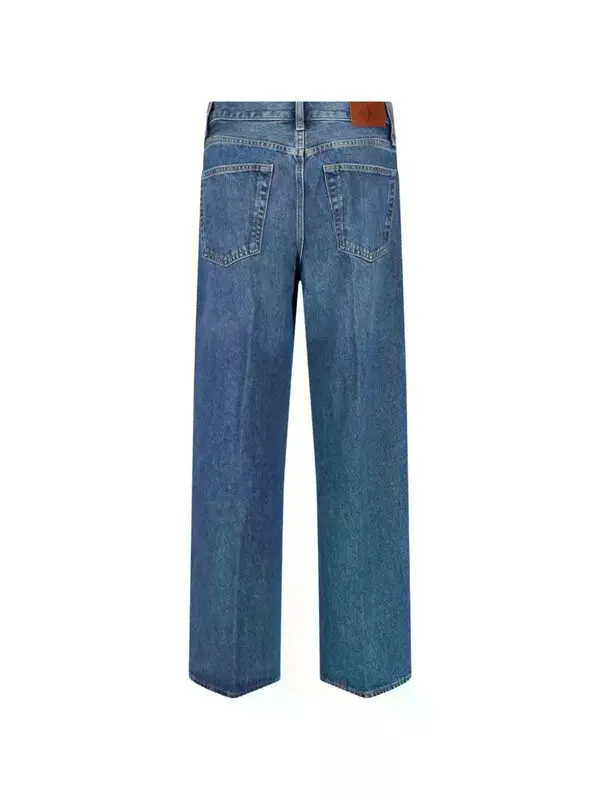 Calvin Klein Logo-patch Straight-leg Jeans