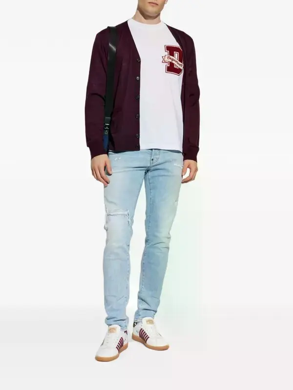 Dsquared2 Super Bleached Stretch Skater Jeans
