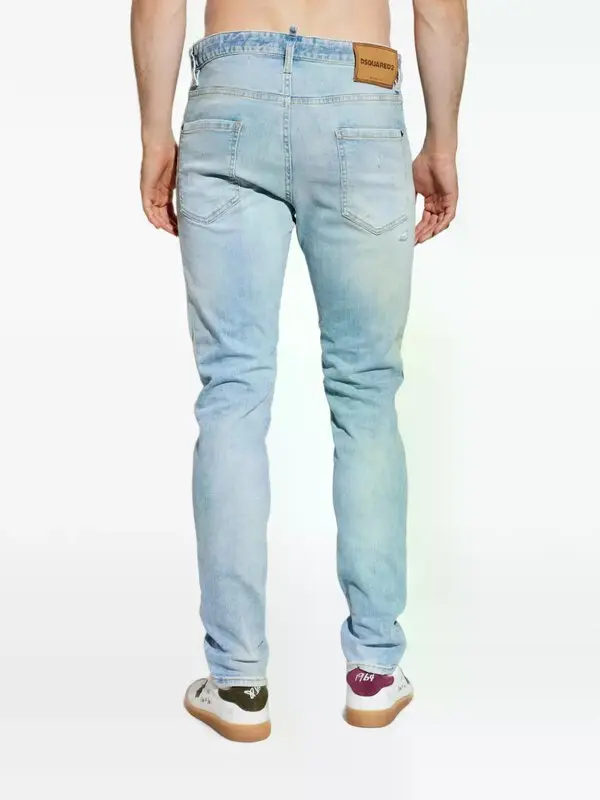 Dsquared2 Super Bleached Stretch Skater Jeans