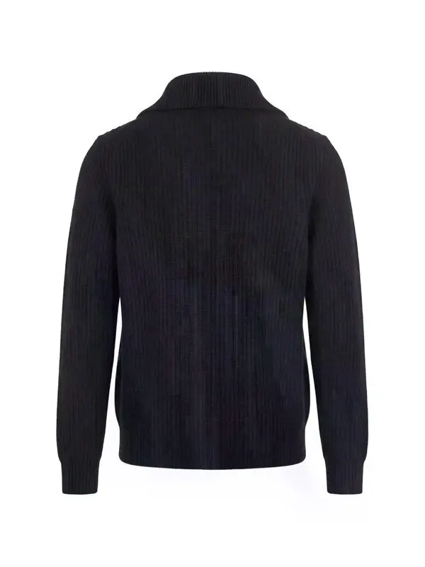 Moncler Half-zip Ribbed-knit Sweater