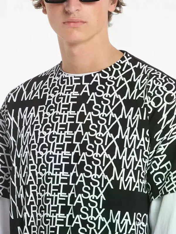 MAISON MARGIELA Logo-print Layered T-shirt